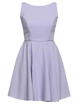 FELEPPA Mini Flared Two-tone Dress - Purple