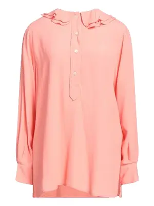 AGLINI AGLINI Ruched Crepe Shirt Pink