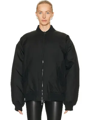 Wardrobe.NYC WARDROBE.NYC Reversible Bomber Jacket Black