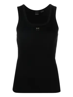 Pinko Embroidered Logo Tank Top - Black