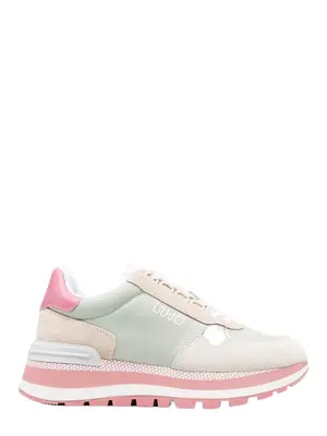 Liu Jo 45mm Panelled Lace-up Sneakers - Neutrals