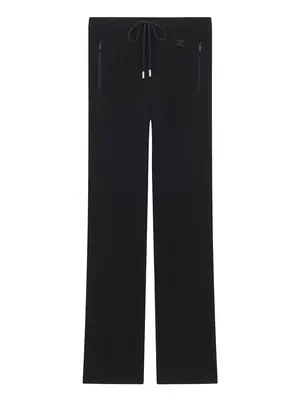 COURREGES Iconique Rib Knit Trousers - Black