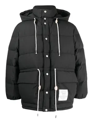 NEIGHBORHOOD Drawstring-fastened Padded Jacket - Black