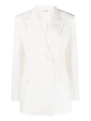 P.a.r.o.s.h Double-breasted Blazer - White