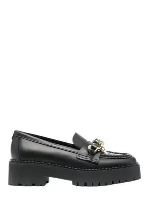 Tommy Hilfiger 50mm Chain-link Detail Loafers - Black