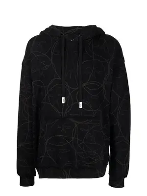 HACULLA. Laser Printed Hoodie - Black