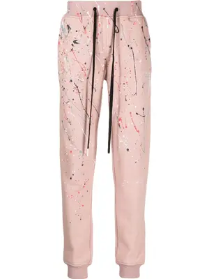 HACULLA. Paint-splatter Track Pants - Pink