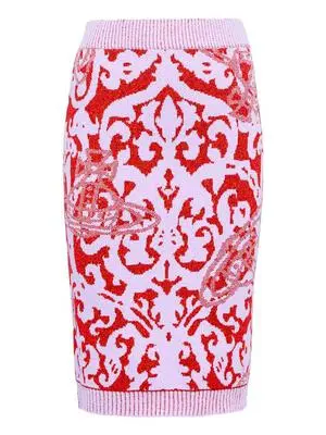 VIVIENNE WESTWOOD Iron Orb Jacquard Midi Skirt - Multicoloured