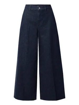 Theory High-rise Wide-leg Jeans - Blue