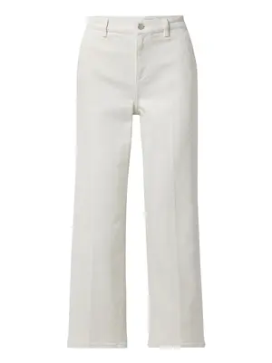 Theory Theory High-Rise Wide-Leg Jeans Ivory