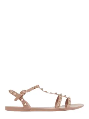 Valentino Garavani Rockstud Rubber Sandals - Pink