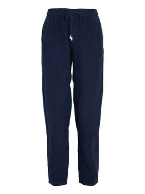 Vilebrequin Linen Pacha Drawstring Trousers - Navy