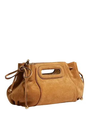 Gerard Darel Dany Mini Leather Top Handle Handbag - Wheat