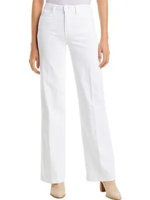 L'Agence Clayton High-rise Wide Leg Jeans - Blanc
