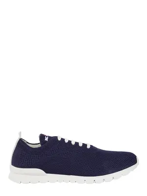 Kiton Fits Cotton Sneakers - Blue