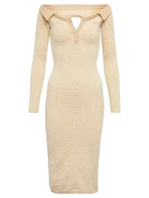 Jacquemus La Robe Pampero Cotton-blend Midi Dress - Beige