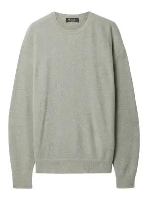 Loro Piana Loro Piana Cashmere Pullover Gray Green