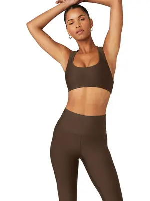 Alo Yoga Airlift Advantage Racerback Bra Espresso