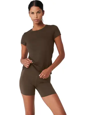 Alo Yoga All Day Short Sleeve Top Espresso