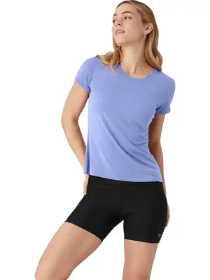 Alo Yoga All Day Short Sleeve Top Infinity Blue