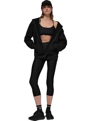 Alo Yoga Renown Heavyweight Full Zip Hoodie - Black