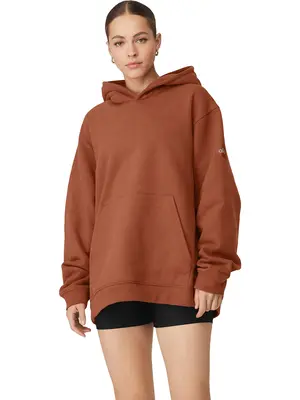 Alo Yoga Renown Heavy Weight Hoodie Rust