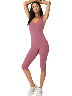 Alo Yoga Airbrush Physique Onesie Mars Clay