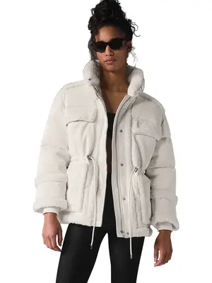 Alo Yoga Ice Breaker Puffer Jacket Ivory Editorialist