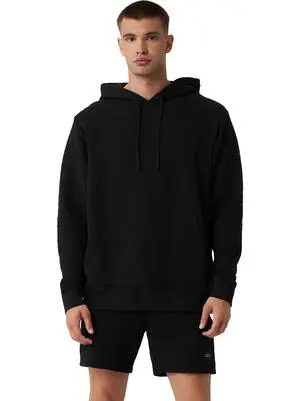 Alo Yoga Quilted Stadium Hoodie Black