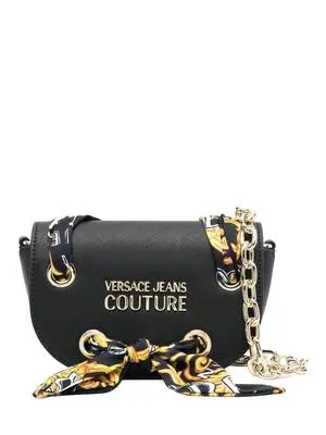 Versace Baroque-print Shoulder Bag - Black
