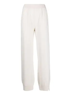 BARRIE Tapered-leg Cashmere Trousers - Neutrals