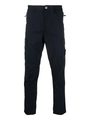 Stone Island Stretch-cotton Cargo Pants - Blue