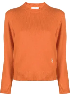 SPORTY & RICH Crew-neck Jumper - Orange