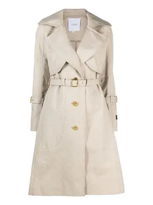 Patou Belted Trench Coat - Neutrals