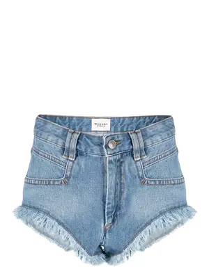 MARANT ETOILE Eneidao Denim Shorts - Blue