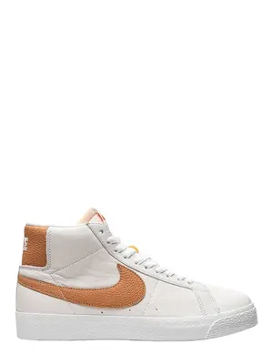 Nike Sb Zoom Blazer Mid Iso Orange Label Sneakers - White