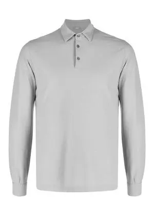 ZANONE Ice Cotton Polo Shirt - Grey