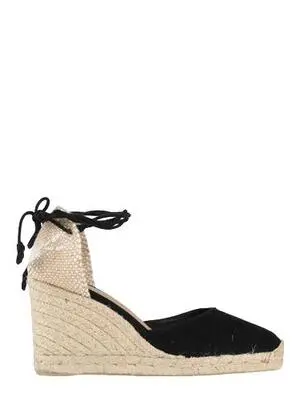 CastaÑer Leather Espadrilles Black