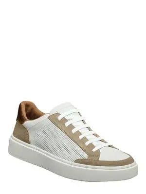 Allen Edmonds Oliver Leather Sneakers - Bone Mix