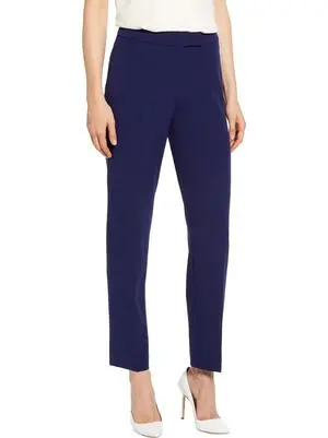 Anne Klein Straight-leg Crepe Pants - Distant Mountain