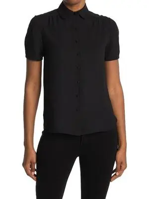 Anne Klein Peter Pan Collar Blouse - Anne Blk