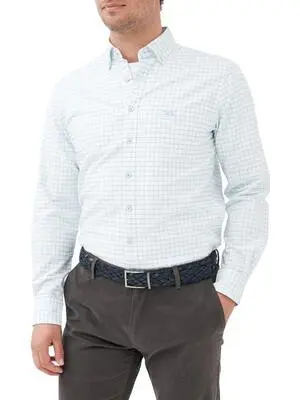 Rodd & Gunn Gunn Check Oxford Button-down Shirt - Cornflower