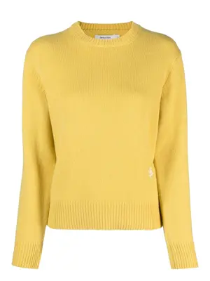 SPORTY & RICH Wool Crewneck - Yellow