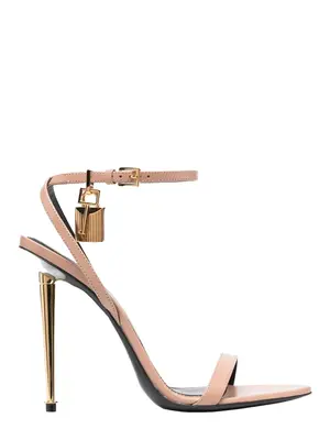 TOM FORD TOM FORD Padlock 120mm Leather Sandals