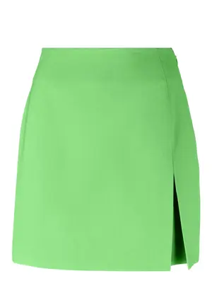 Andamane Side-slit Miniskirt - Green