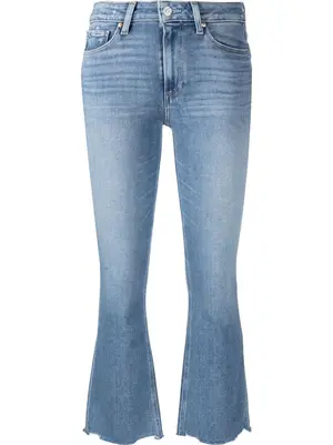 PAIGE PAIGE Distressed Flared Jeans