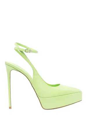 LE SILLA Uma 140mm Slingback Pumps - Green