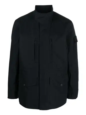 Stone Island Compass Patch Long-sleeved Jacket - Black