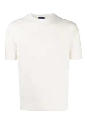 DRUMOHR Crew-neck Short-sleeve Jumper - White