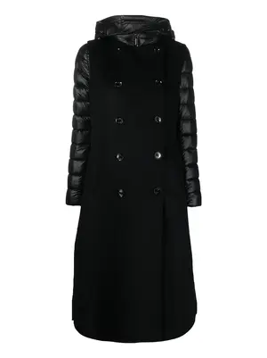 MOORER Double-layer Padded Coat - Black